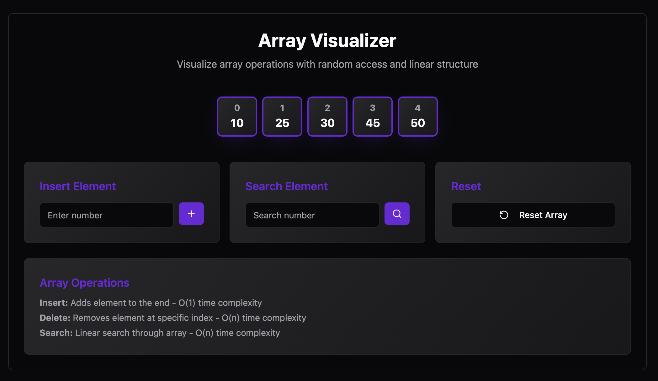 Structviz Explorer Interactive Data Structure Visualizer Learn Arrays Stacks Queues 4183